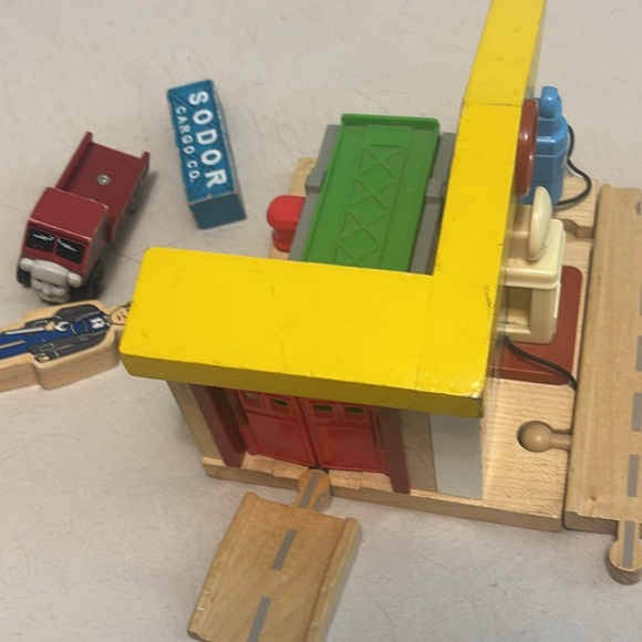 Toys | Wooden Train Thomas The Tank Engine Sodor Service Station | Poshmark